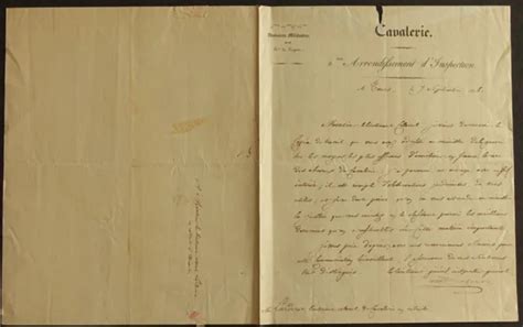 GÉNÉRAL D EMPIRE JEAN MARIE DEFRANCE autographe CAVALERIE EUR 39 00
