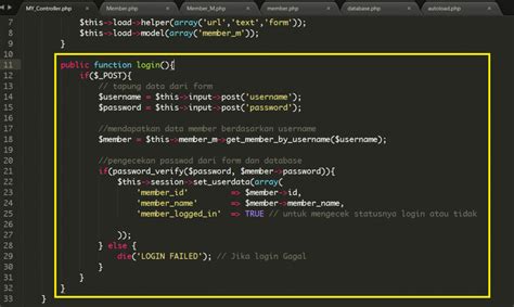 Cara Membuat Login Member Menggunakan Codeigniter Part 2 Kursus Web