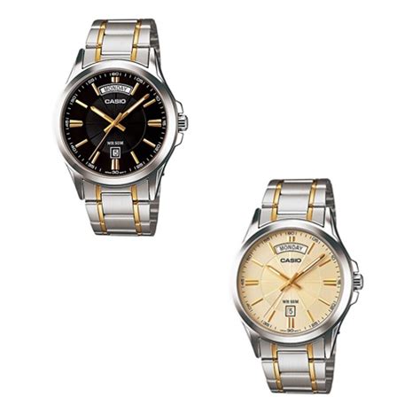 Casio นาฬิกาข้อมือผู้ชาย สายสแตนเลส รุ่น Mtp 1381g Mtp 1381g 1a Mtp 1381g 9a Mtp 1381g 1avdf Mtp