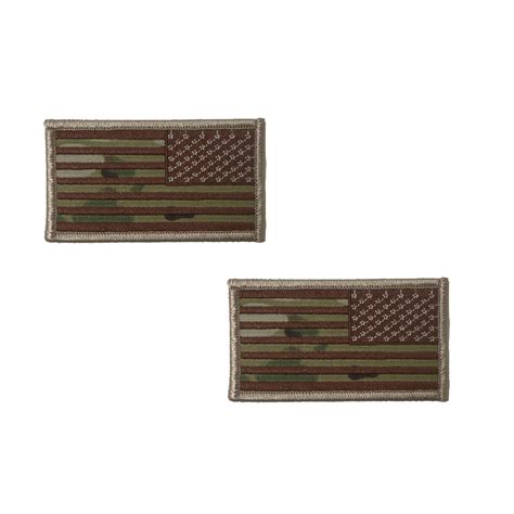 U S Army Ocp Reverse Camouflage Flag Patch With Hook Fastener Pair Sta Brite Insignia Inc
