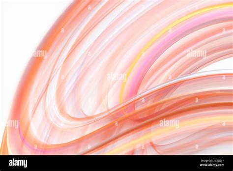 Colorful Round Geometry Gradient Curve Background 3d Rendering Computer Digital Drawing Stock
