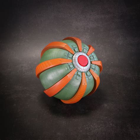 3d Printable Pumpkin Grenade By Fr3d The3dprinting