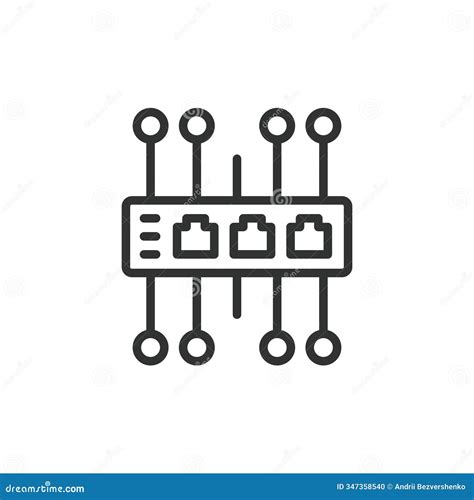 Internet Switch Icon In Line Design Internet Switch Network