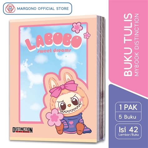 Jual Buku Tulis Boxy Cute Labobo La Bubu 42 Lembar 5 Buku Shopee Indonesia