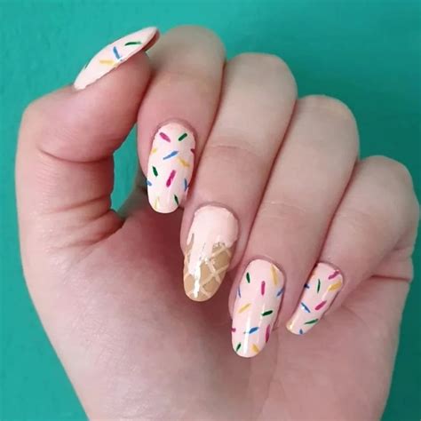Beat The Heat With Frosty Ice Cream Nail Art Designs In 2024 Cream