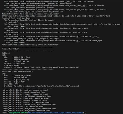 Bug Train Sft Sh Issue Hpcaitech Colossalai Github