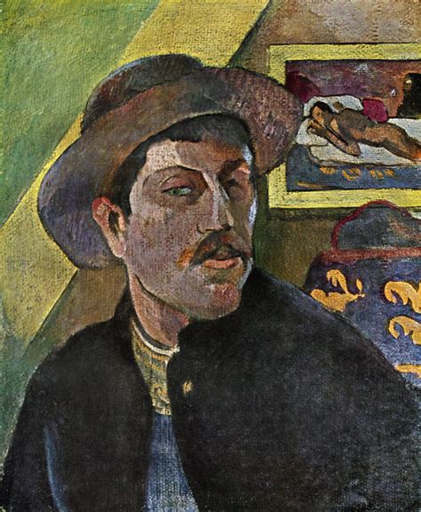 Self Portrait In A Hat Posters And Prints By Paul Gauguin
