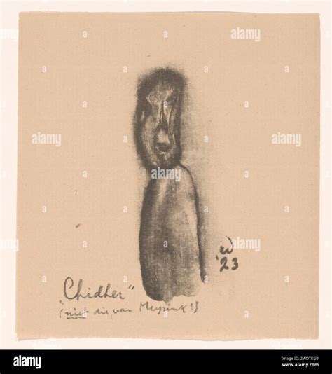 Chidher Rivet The Van Meyrink Erich Wichmann 1923 Print Caricature Figure Paper