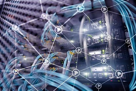 Premium Photo Wi Fi Network Abstract Structure On Modern Server Room
