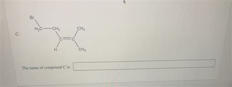 solved name the three alkenes using systematic names h3c