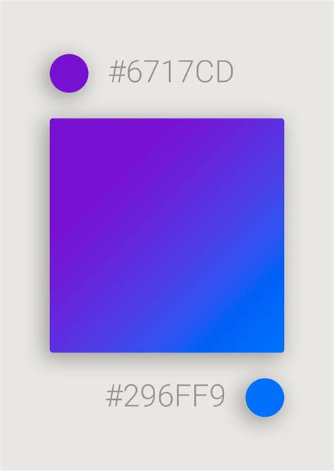 Blue Gradient Inspiration Материальный дизайн Цветовые модели