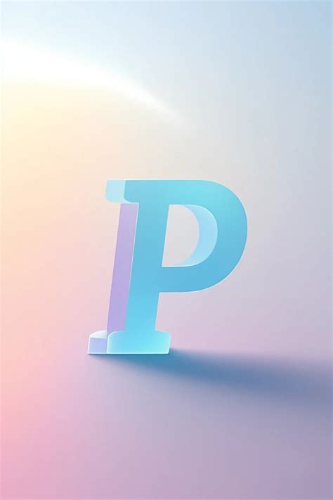 磨砂玻璃字母质感清爽艺术字 花瓣网