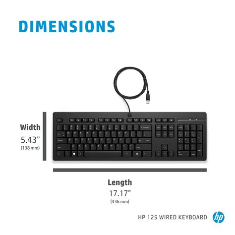 Buy Hp 125 Wired Keyboard Shop Online At Tech Mall