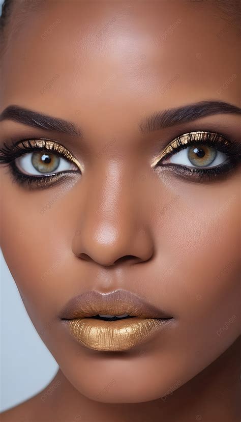 Fashion Studio Portrait Of An Extraordinary Beautiful African American