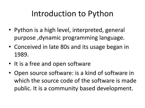 Python Programming Ppt