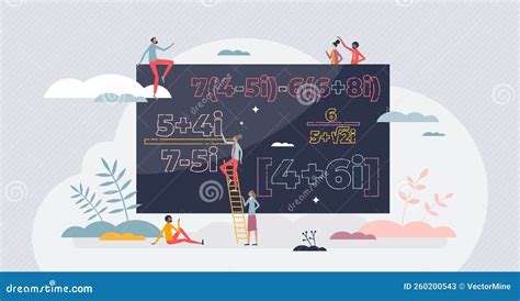 Complex Numbers Equation Or Solving Mathematical Problems Tiny Person