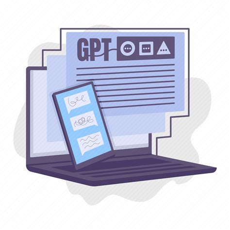 Chat Gpt Chat Gpt On Laptop Artificial Intelligence Ai Laptop Chatting Computer Icon