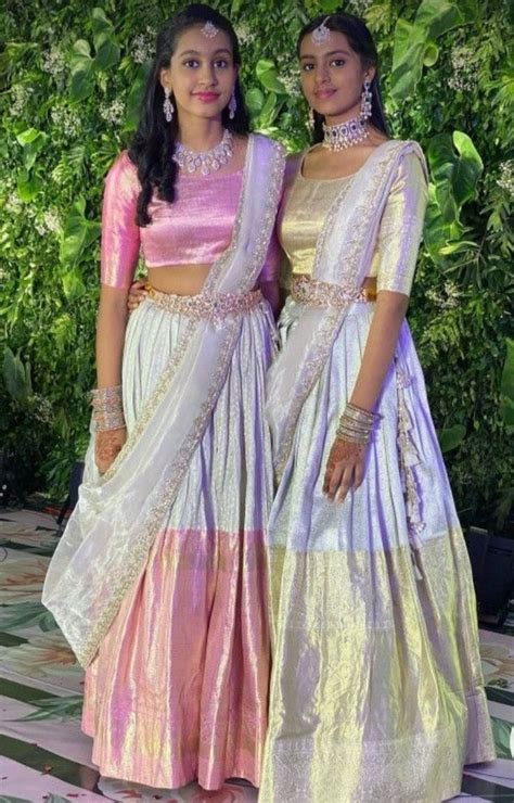Pin By Hemakotla On Lehenga Half Saree Designs Half Saree Lehenga