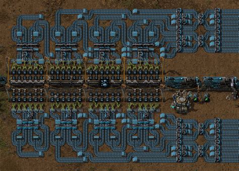 Unloading 4 Blue Belts Per Wagon Tilable R Factorio