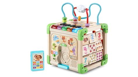 LeapFrog Touch Learn Wooden Activity Cube FSC Certified Wood Target Exclusive LeapFrog