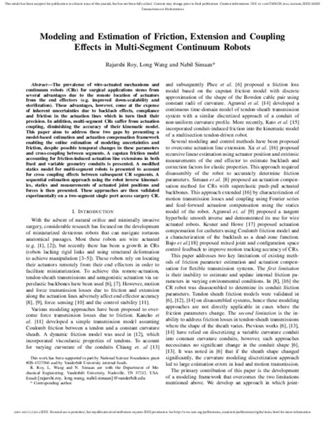 pdf modeling and estimation of friction extension and coupling