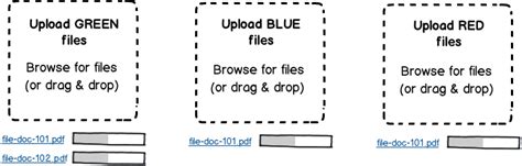 Usability Single Or Multiple Drop Zones For File Uploads User Experience Stack Exchange
