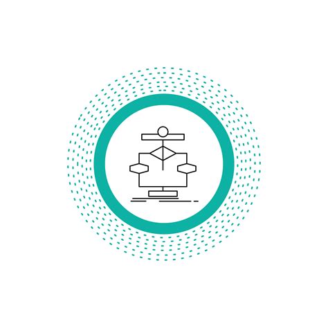 Algorithm Chart Data Diagram Flow Line Icon Vector Isolated