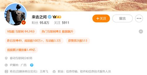 对百万粉丝大v将实行前台实名制？ “来去之间”账号页面已开始测试微博截图领域