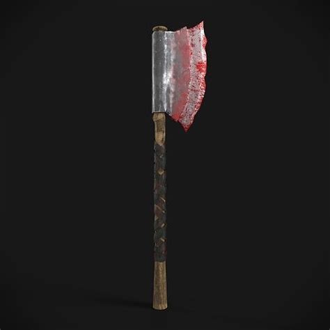 3d Model Diablo Style Two Handed Cleaver W 2 Length 2 Color Vr Ar