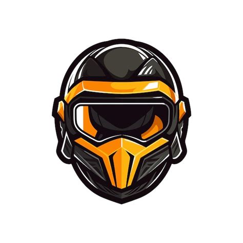 Premium Vector Motocross Logo Helmet Vector Clip Art Illustration