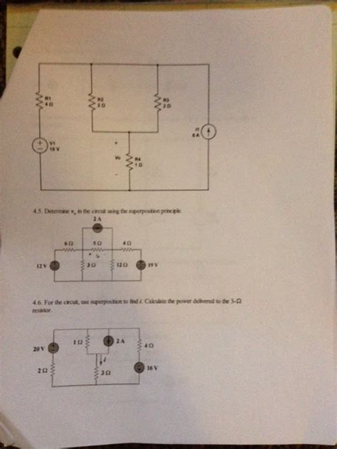 Solved Use Superposition To Find Vo In The Circuit
