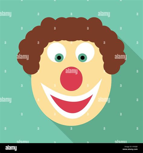 Clown Icon Flat Style Stock Vector Image And Art Alamy