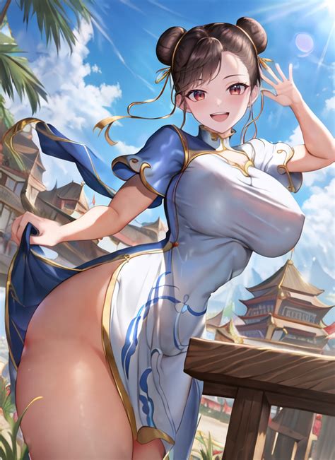 Rule 34 Ai Generated Brown Eyes Brown Hair Capcom China Dress Chinese