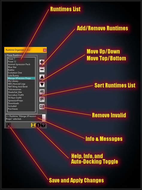 Runtime Organizer For Poser Poser Python Scripts Ken Designs