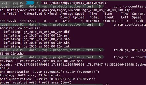 Makefile Topojson Command On Shp File Not Working Stack Overflow