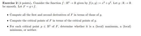 Solved Exercise 2 4 Points Consider The Function Fr2→r