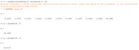 Matlab I Keep Getting A Warning That Says Polynomial Is Badly Conditioned When I Use Polyfit
