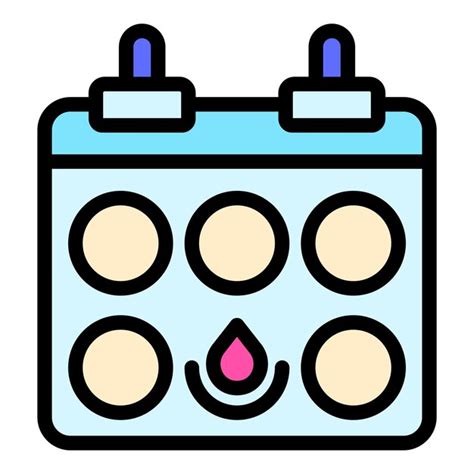Premium Vector Menstruation Calendar Icon Outline Vector Menstrual