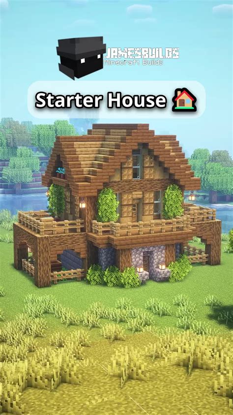 Minecraft Survival Starter House Tutorial And Download Tiktok