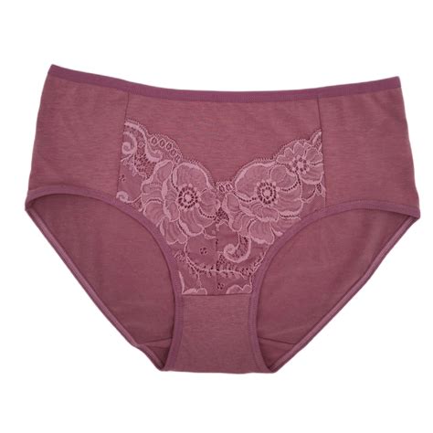Cotton Lace Panties In Large Sizewomens Medium Waist Panties