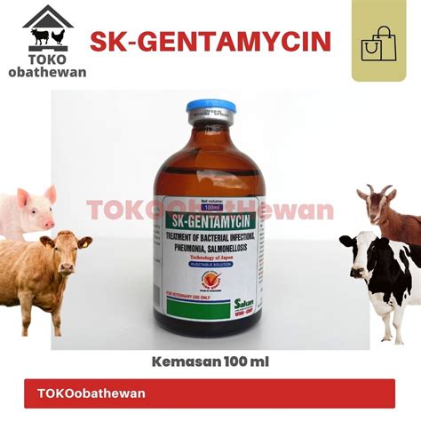 Jual Sk Gentamycin Antibiotik Infeksi Kulit Pencernaan And Pernafasan