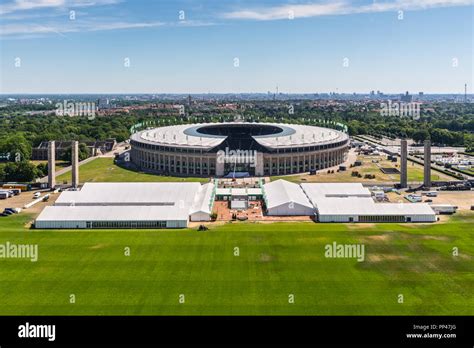 Berlin Germany May 28 2017 Aerial View Of The Olympia Stadium