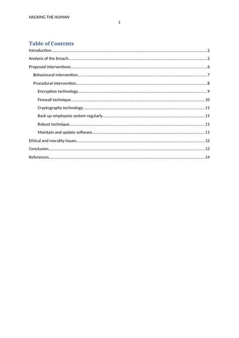 Cybersecurity Analyzing Breaches And Human Interventions