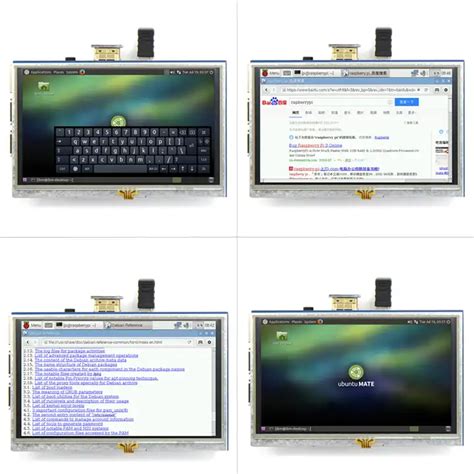 라즈베리 파이 5 인치 Lcd Tft 5 인치 800480 터치 스크린 라즈베리 파이 3b 4b Lcd 디스플레이