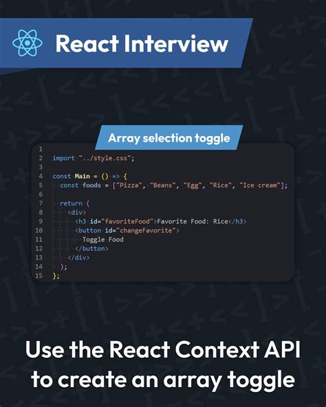 Lets Practice Coding Interviews In React 👉 Etsfqyz6 The Context Api Allows