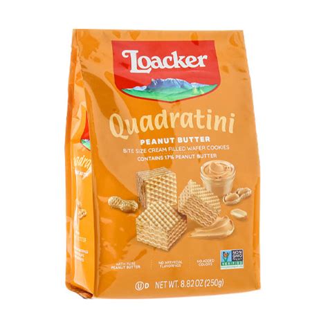 Loacker Peanut Butter Filled Wafer Cubes 8 8 Oz