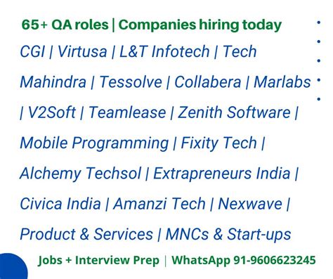 Jobs Whatsapp Gethired Softwaretesting Qaautomation Manualtesting Testautomation