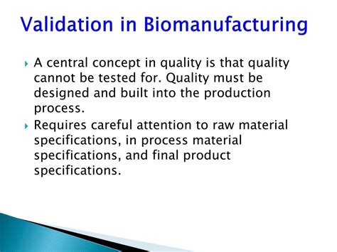 Ppt Quality Assurance And Validation For Biomanufacturing Powerpoint Presentation Id 6306214