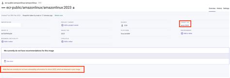 Amazon Linux 2023 の Docker イメージが提供されていたので Snyk Container でパッケージのバージョン情報