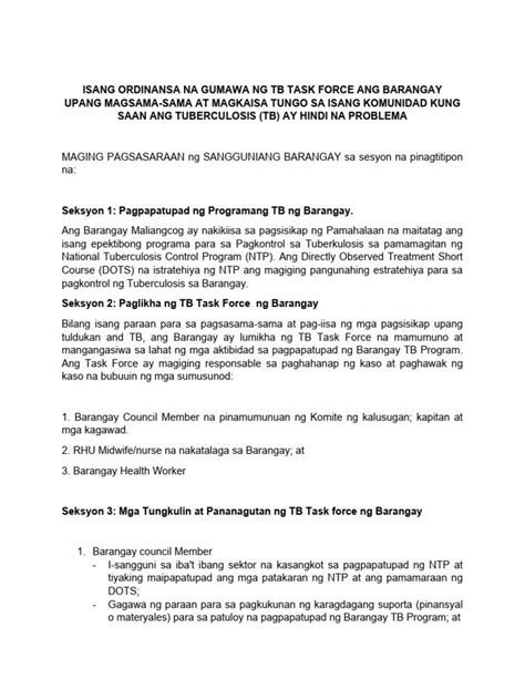 Tb Task Force Tagalog Pdf
